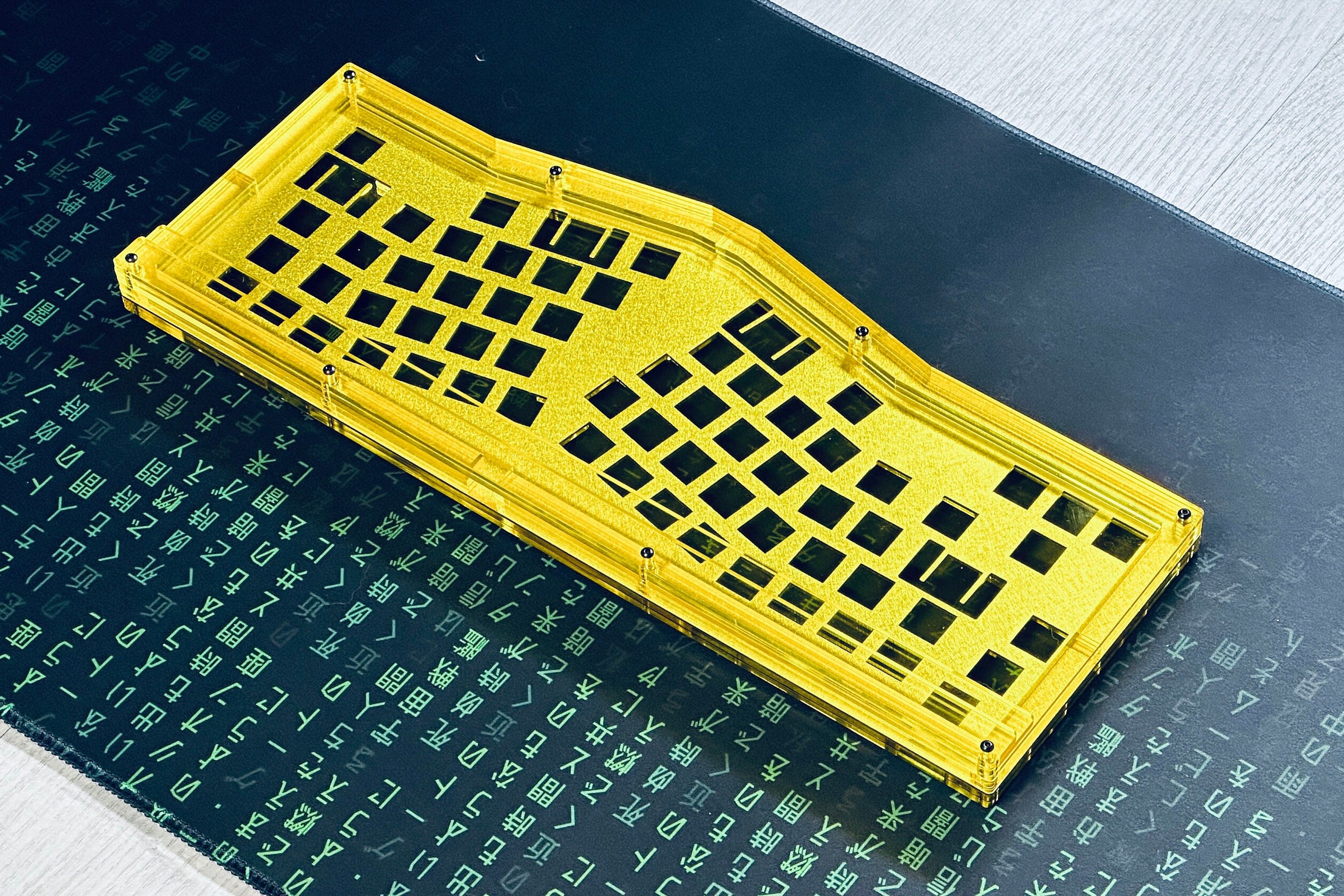 Yellow Neon Case Alice Keyboard Kit Arisu PCB - Etsy