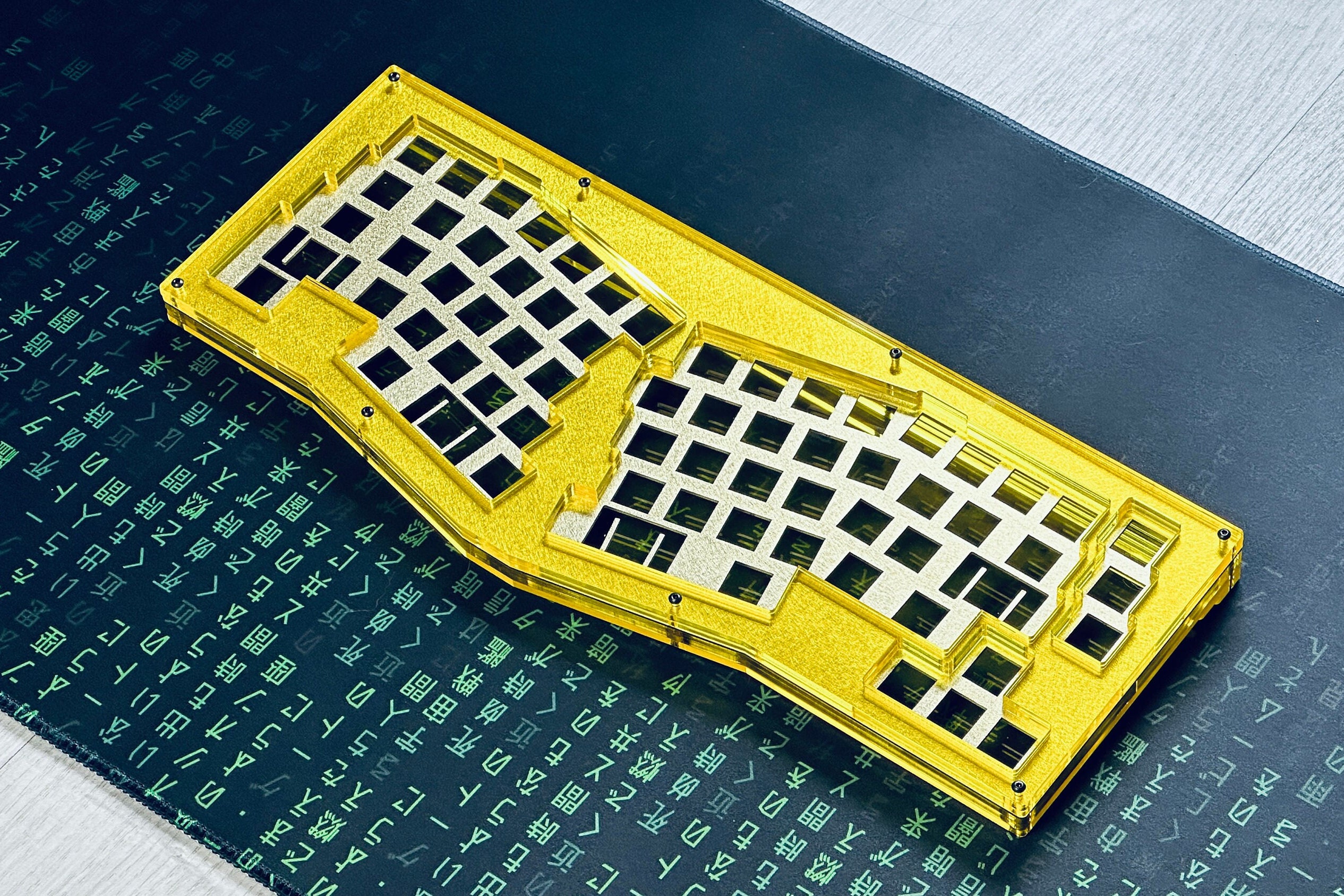 Yellow Neon Case Alice Keyboard Kit Arisu PCB - Etsy