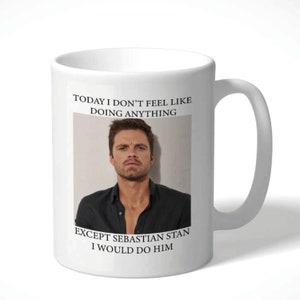 Sebastian Stan Mug, Gift for Her, Birthday Gift, Cute Gift Mug, Office ...