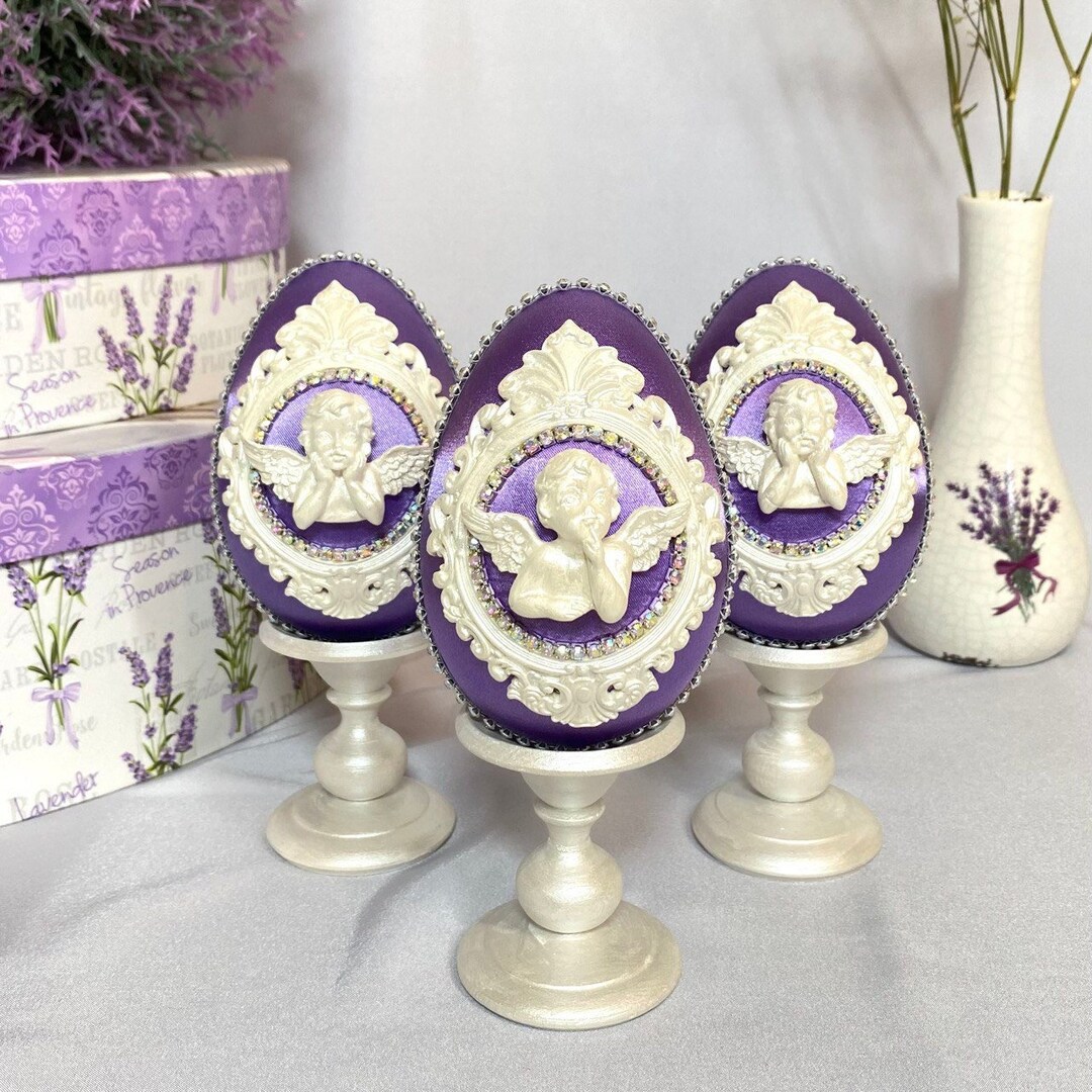 Angel Easter Eggs for Catholic Easter, Christening Gift, Decorative ...