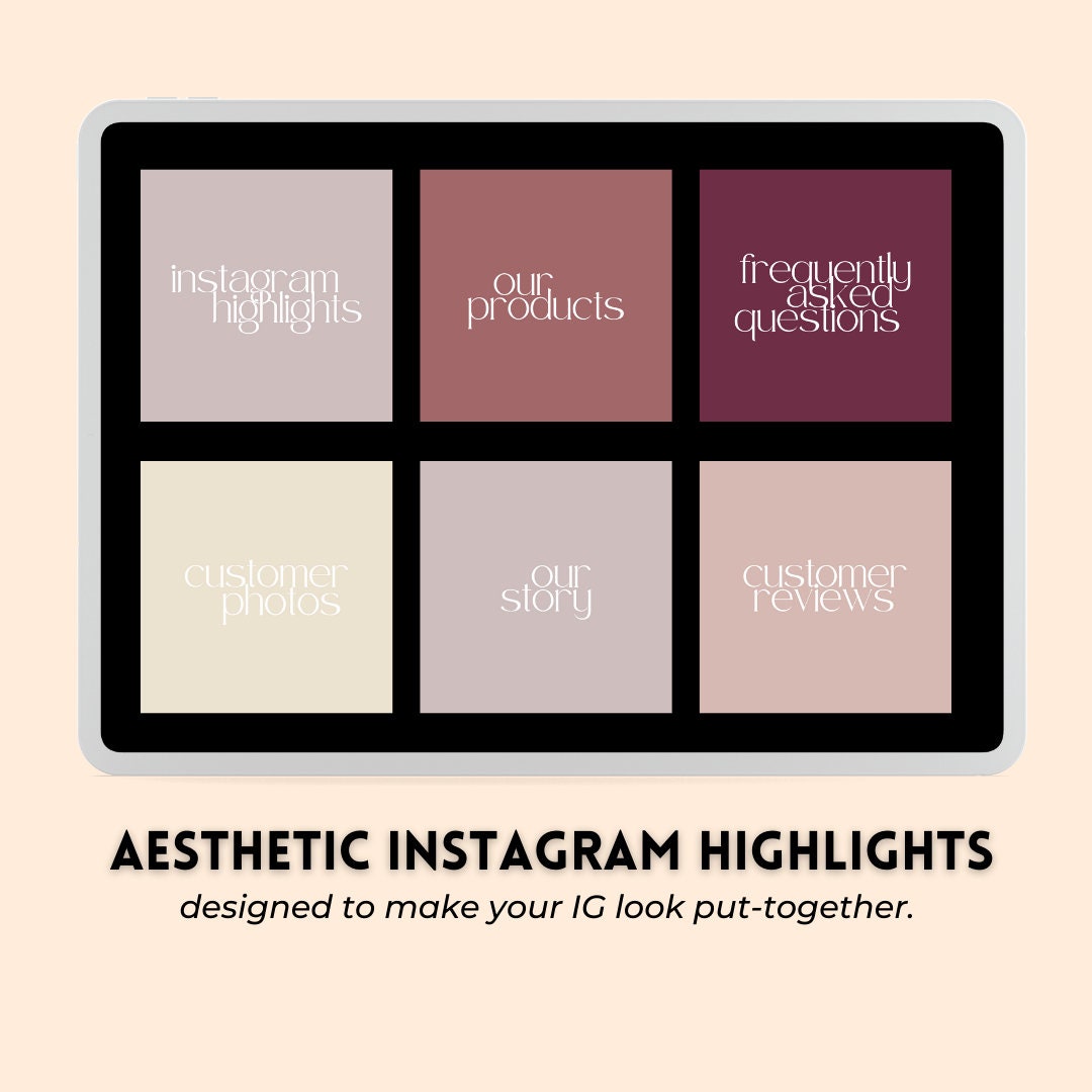 Instagram Highlight Covers | Aesthetic Instagram Highlights | Small ...