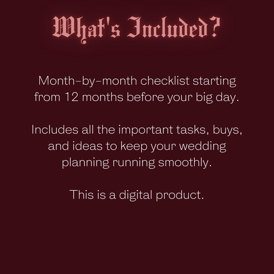 Gothic Wedding Checklist | Planner, Alternative Wedding, Witchy ...