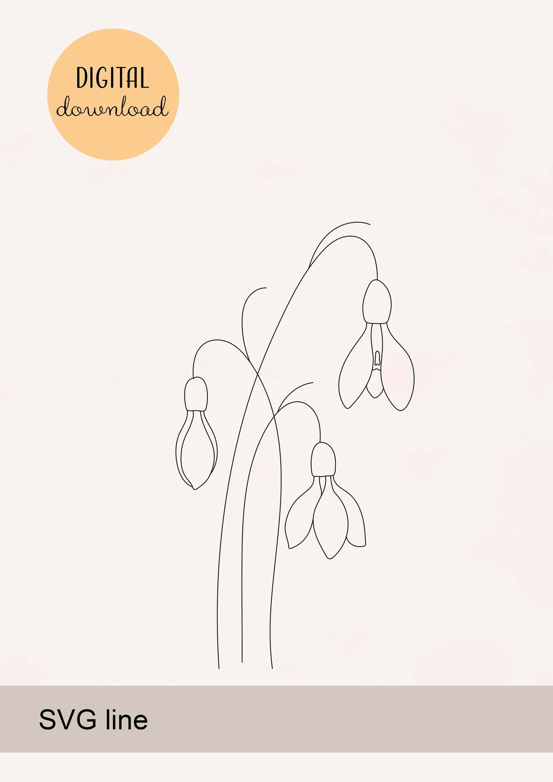 Snowdrop SVG Pen Tool for Cricut Drawing - Etsy