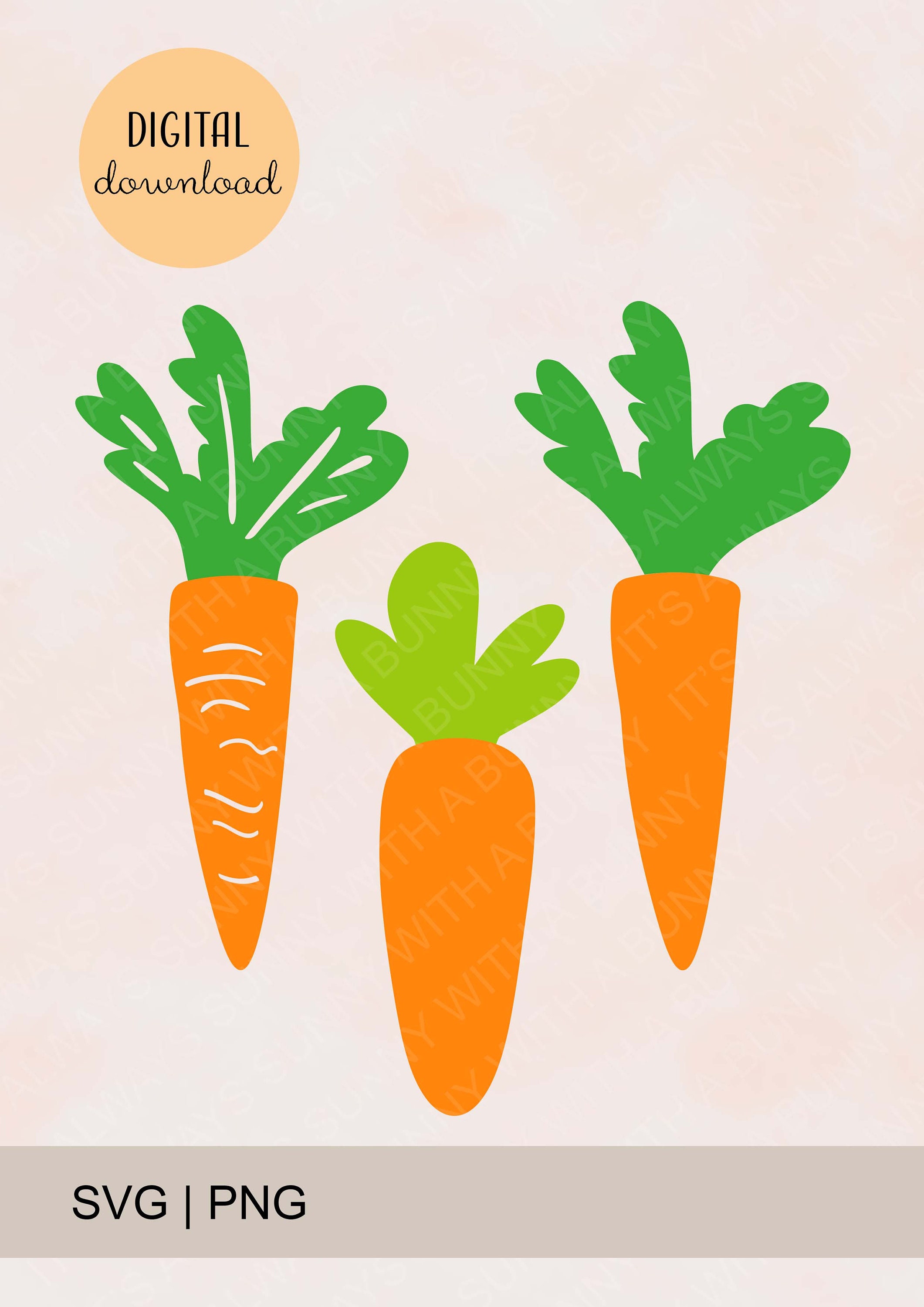 Carrot Bunch Silhouette