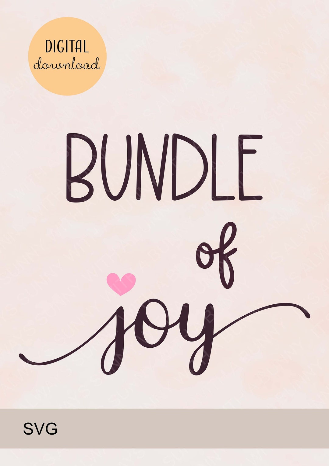 Bundle of Joy SVG Cut File - Etsy