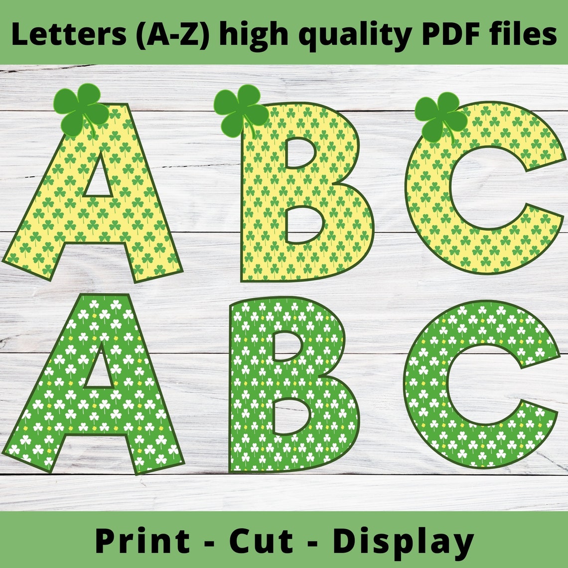 St. Patrick's Day Bulletin Board Letters , March Bulletin Board ...