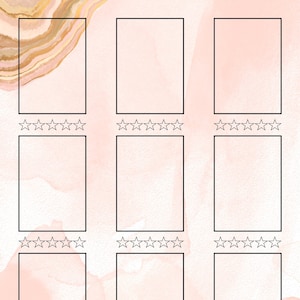 Pink 9 Book Reading Log, Fill In, With Ratings and Covers, Digital ...