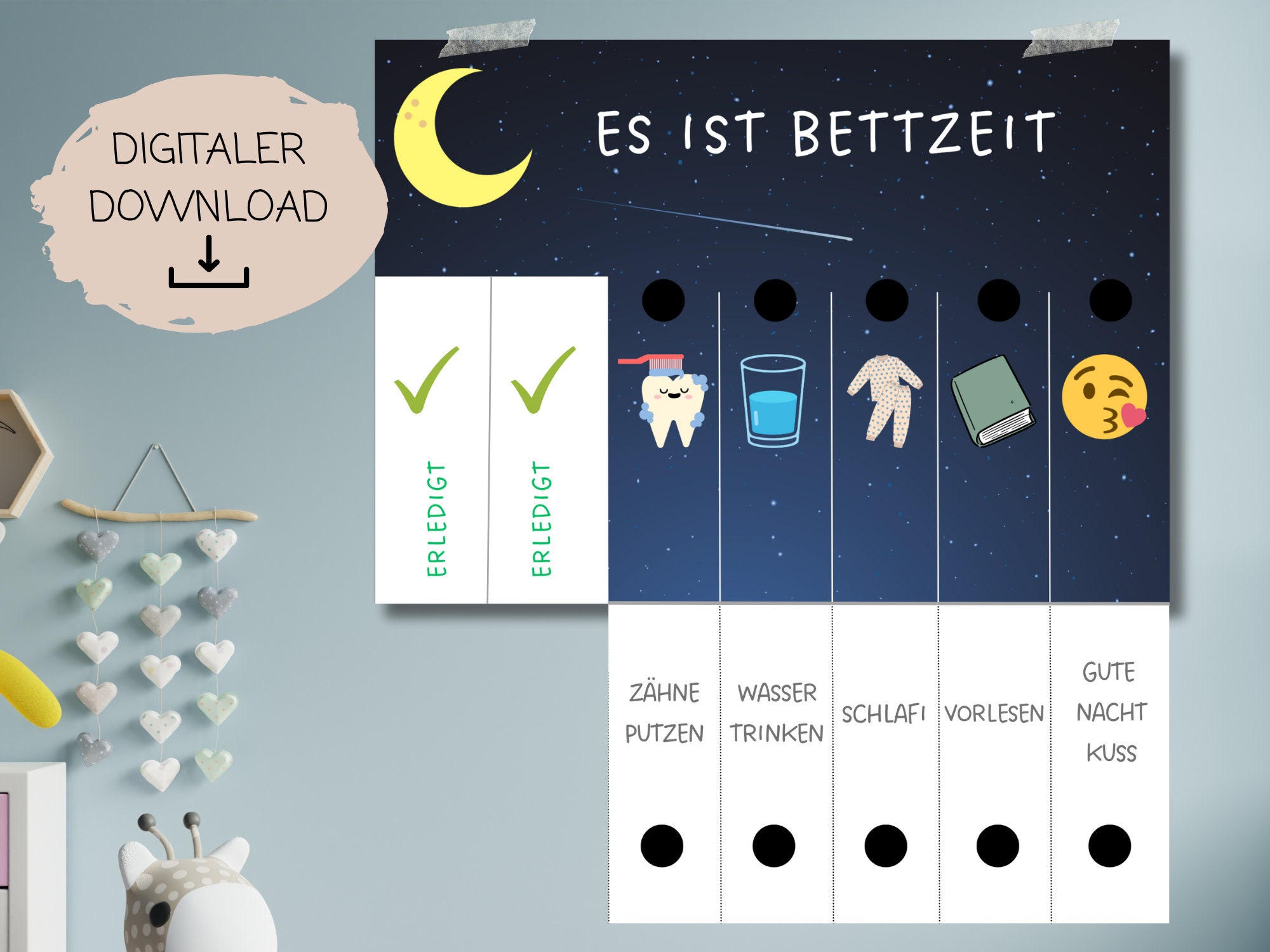 Interactive Foldable Evening Routine Plan, Routine Plan for Kids ...