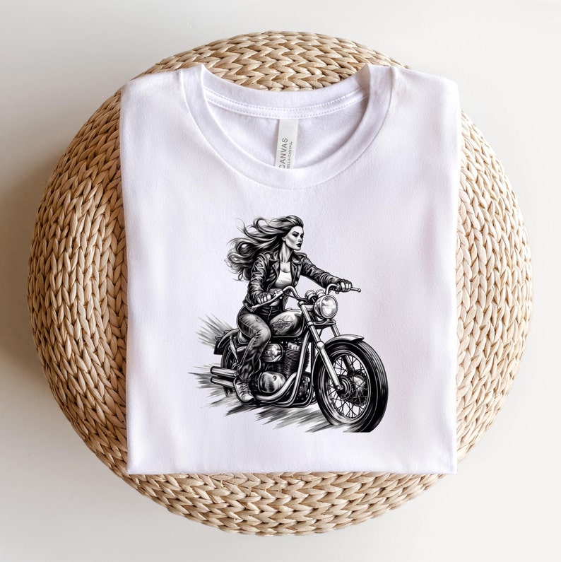 Cool Woman on a Motorcycle, Biker Woman, Biker Png, Lady Biker, PNG JPG ...