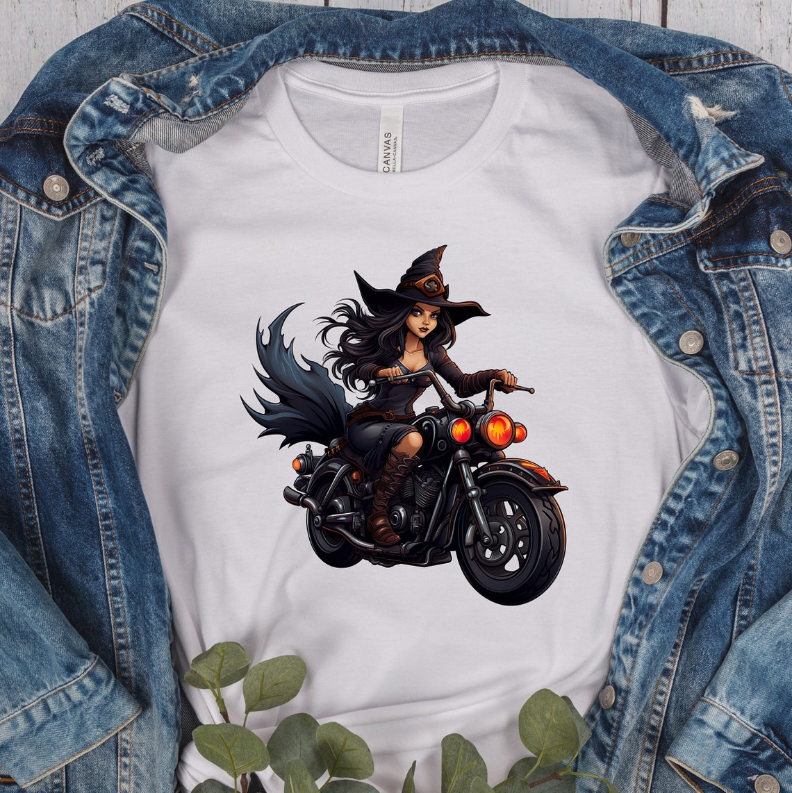 Witch Rider Motorcycle Halloween Design Instant Download - Etsy
