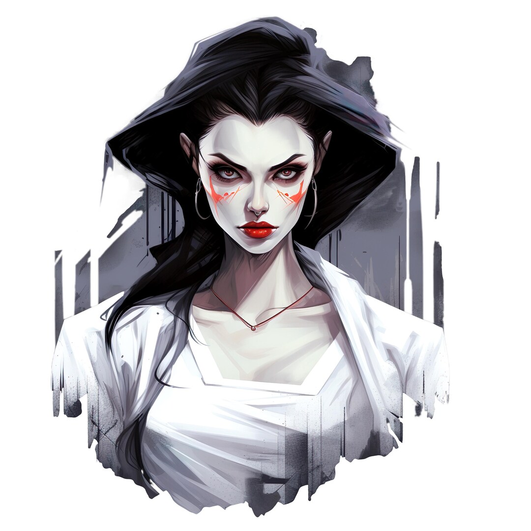 Cool Vampire Woman Themed Unique Cool Shirt Design Instant Download 300 ...