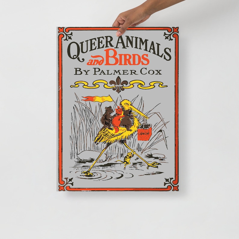Queer Animals and Birds Vintage Poster, Subtle Bi Pride Lesbian Gift ...
