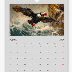 Birds Wall Calendar 2025, Birds Fine Art Paints Calendar. Birdwatcher ...