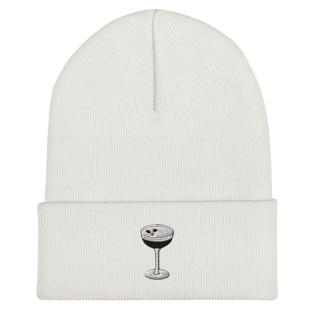 Espresso Martini Beanie, Funny Embroidered Hipster Hat, Trendy Gift for ...