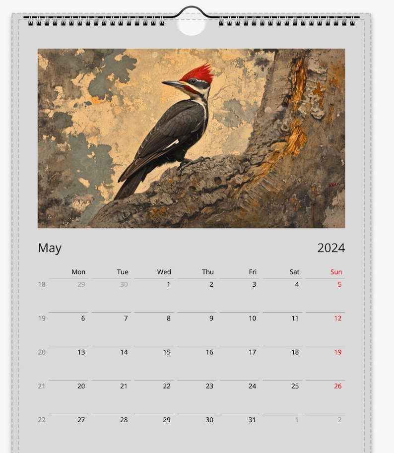 Birds Wall Calendar 2025, Birds Fine Art Paints Calendar. Birdwatcher ...