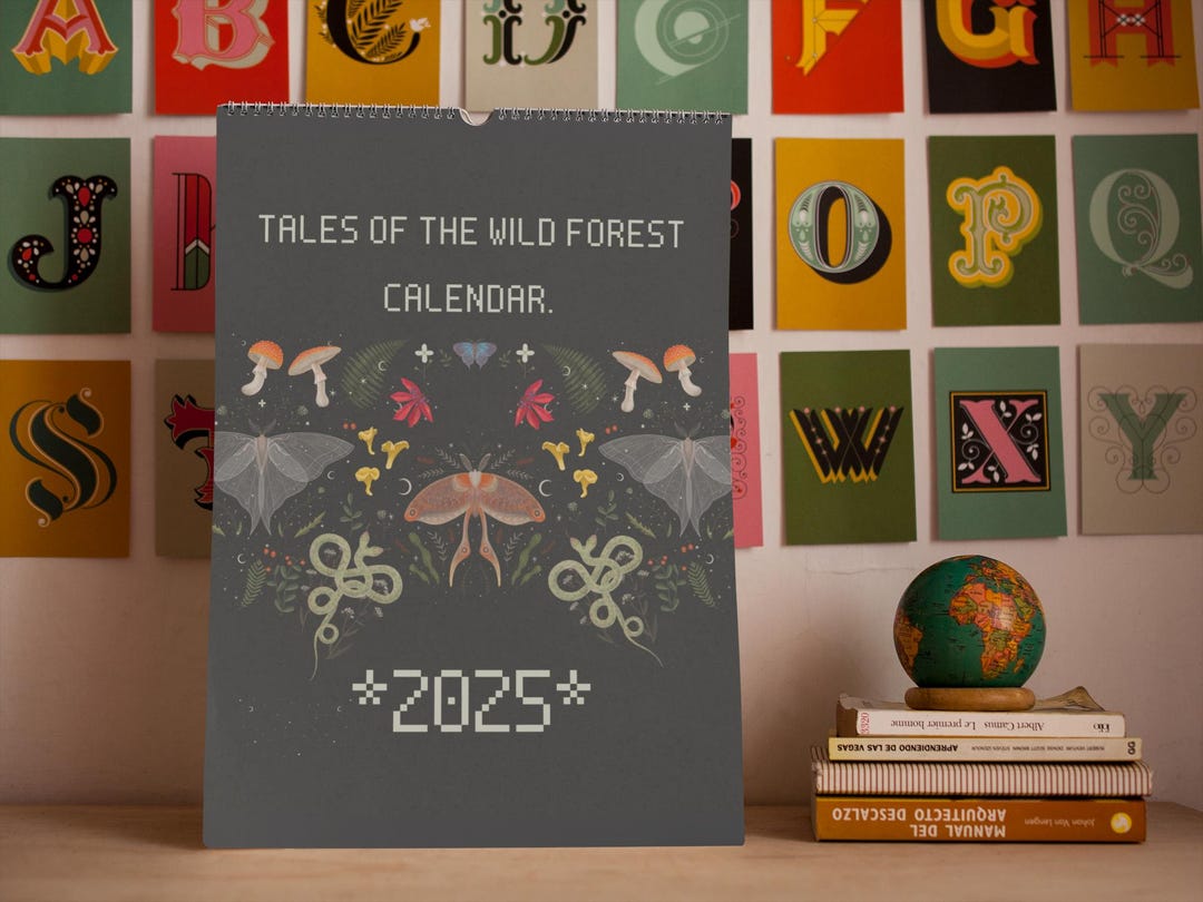 The Wild Forest Wall 2025 Calendar, Mushrooms Fungi Cottagecore ...