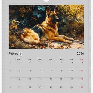 The Art Dogs Calendar, 2025 Fine Art Arcrlic Oil Dogs Paint Calendar ...