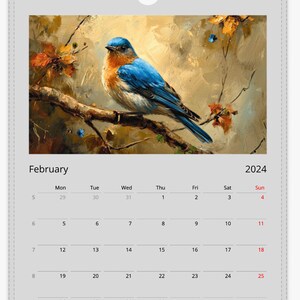 Birds Wall Calendar 2025, Birds Fine Art Paints Calendar. Birdwatcher ...