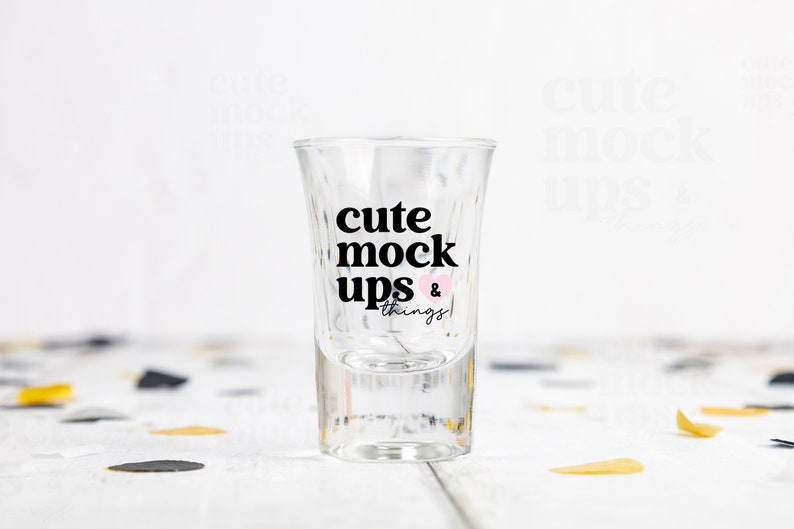 Graduation Mock up Shot Glass JPEG Mockup Shot Glass Flattened Mock up ...