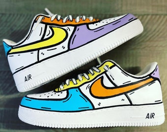 Cartoon Custom Air Force 1 Men - Etsy