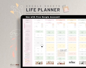 Daily Spreadsheet Google Sheet Monthly Calendar Template, Daily Weekly ...