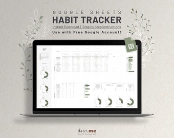 2024 Habit Tracker Spreadsheet Google Sheets Habit Planner, Weekly ...