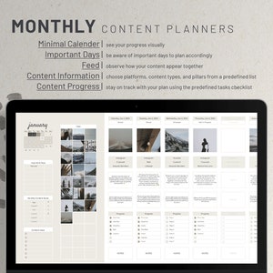 Ultimate Social Media Content Planner With Analytics, Google Sheets ...