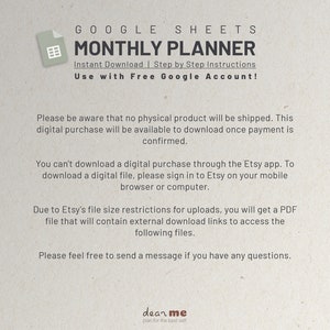 Google Sheets Monthly Calendar and Planner, Digital Planner Spreadsheet ...