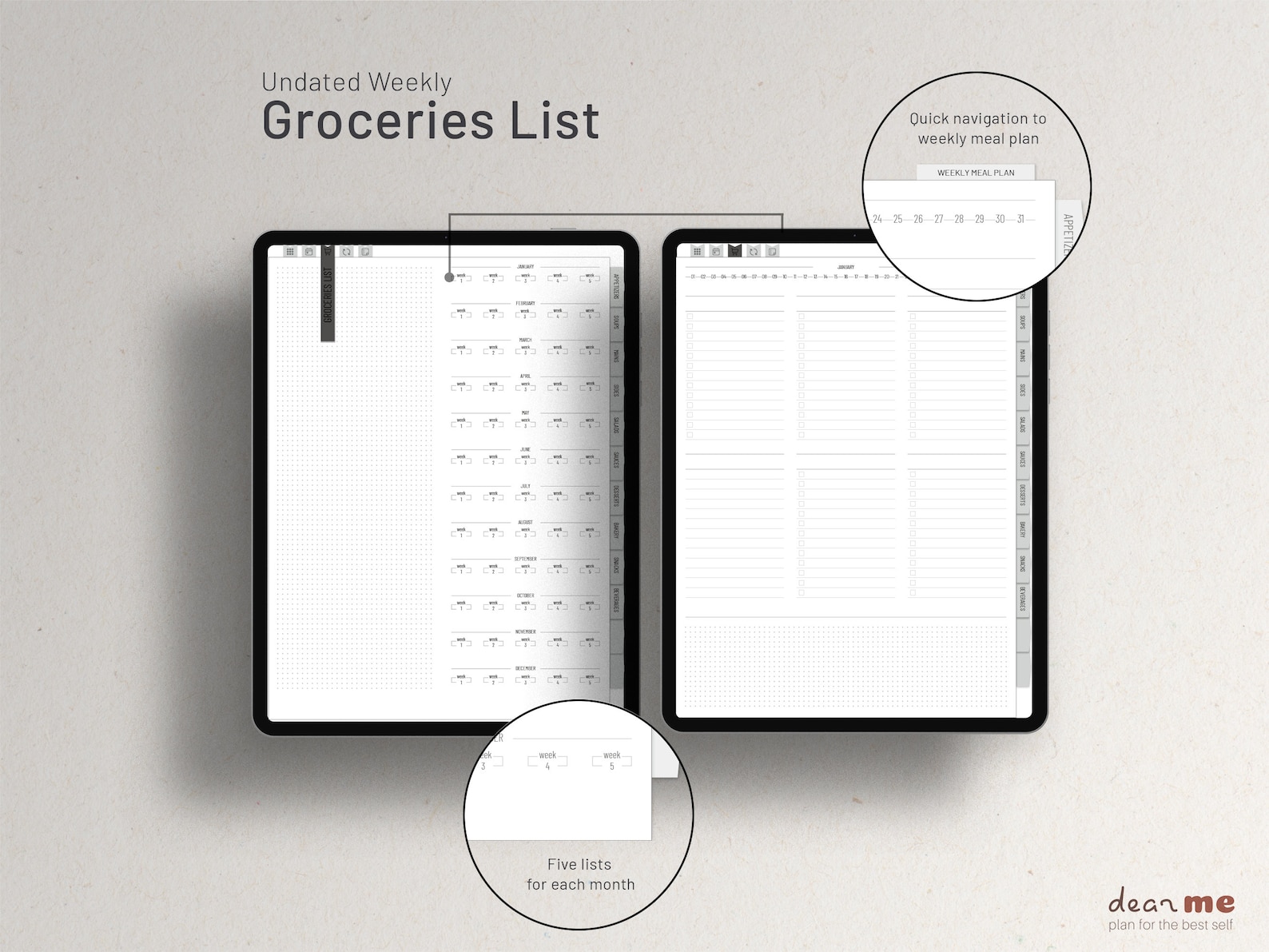 Digital Recipe Book and Meal Planner for Goodnotes and Notability ...