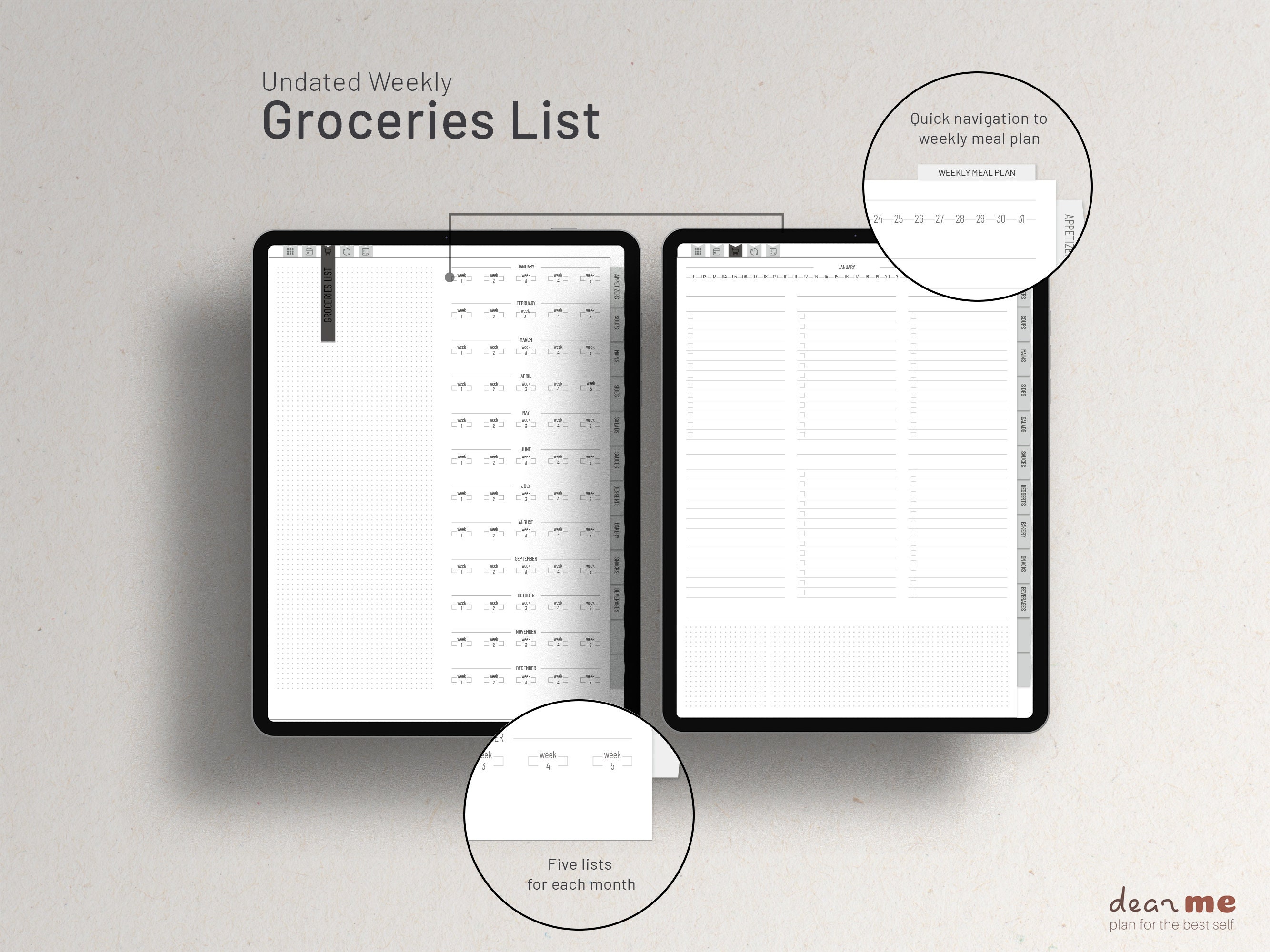 Digital Recipe Book and Meal Planner for Goodnotes and Notability ...