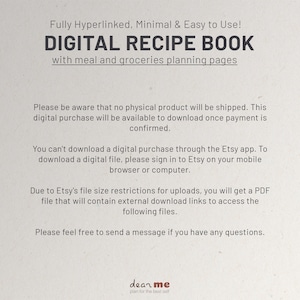 Digital Recipe Book and Meal Planner for Goodnotes and Notability ...