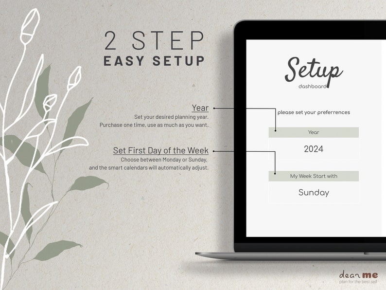 Google Sheets Monthly Calendar and Planner, Digital Planner Spreadsheet ...
