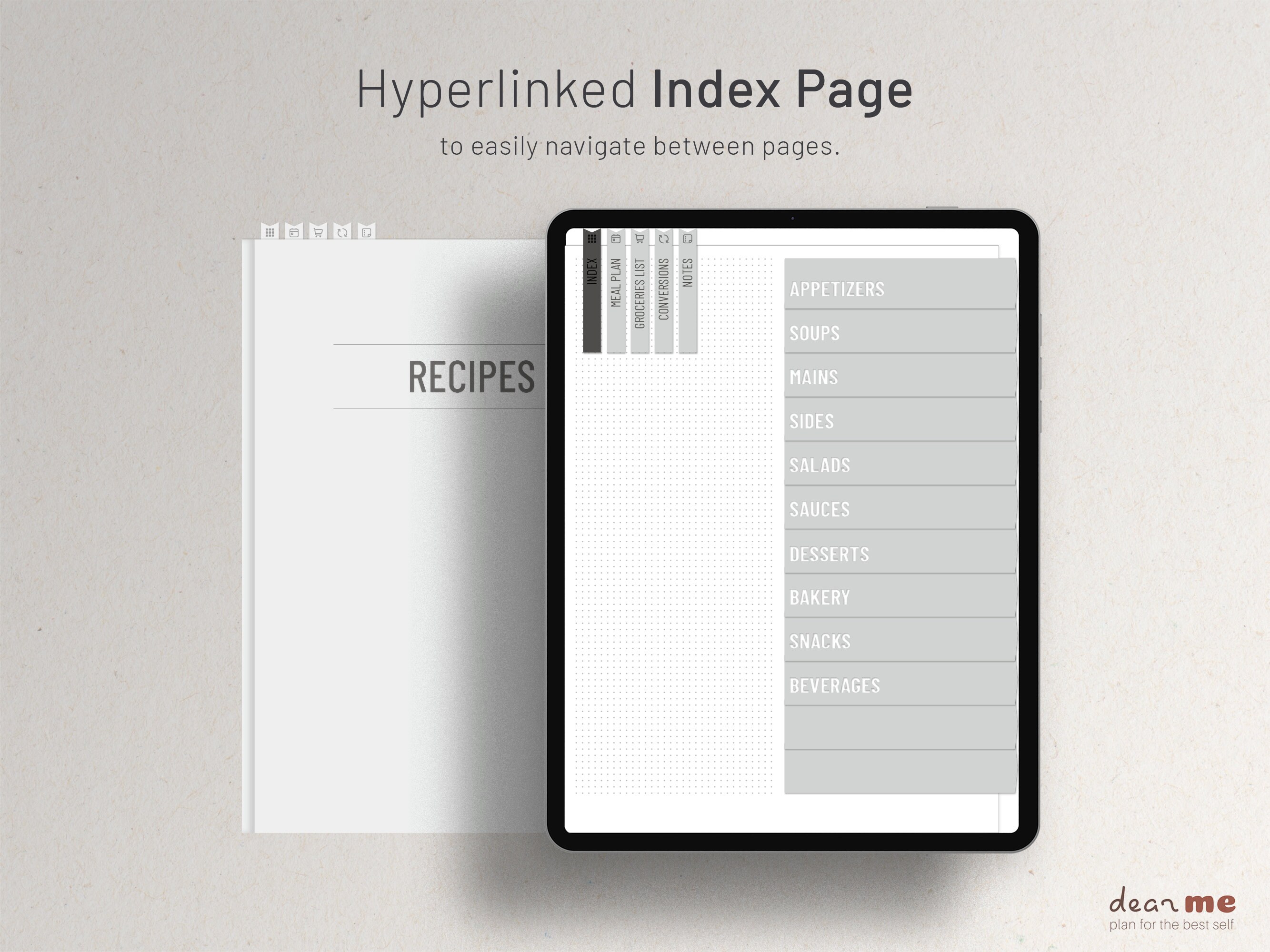 Digital Recipe Book and Meal Planner for Goodnotes and Notability ...
