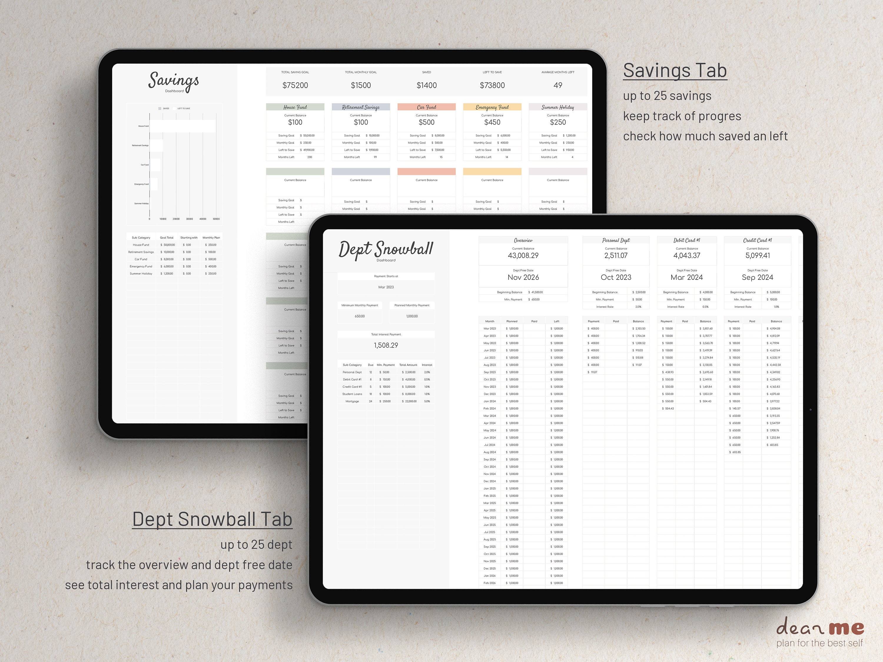 Pastel Colors Annual Google Sheets Finance Planner, Expense Tracker ...