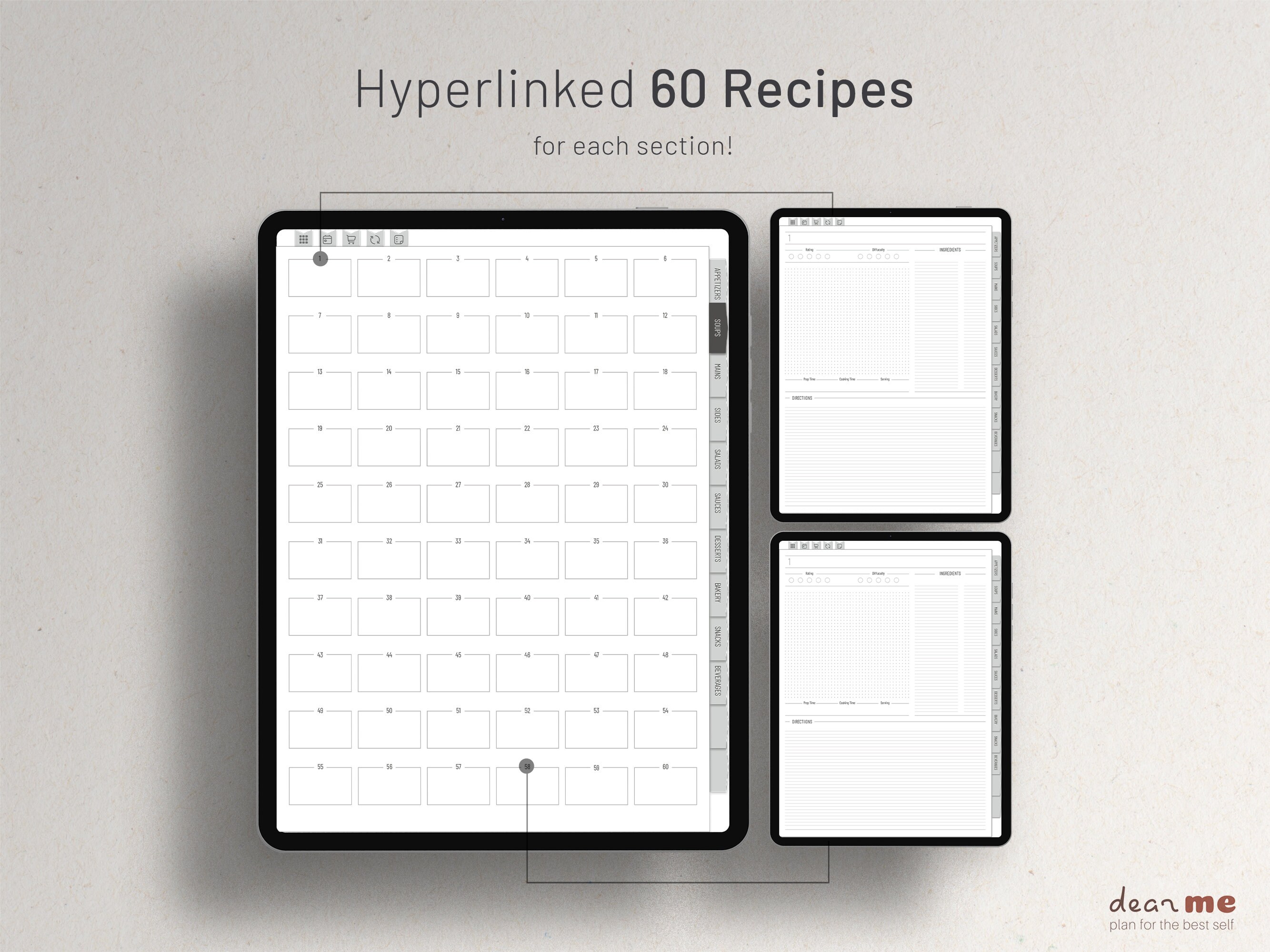 Digital Recipe Book and Meal Planner for Goodnotes and Notability ...