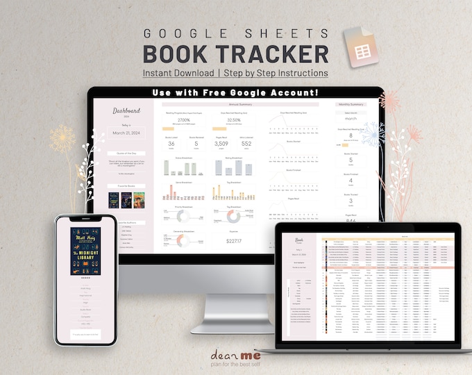 2025 Ultimate Reading Spreadsheet, Google Sheets Template, Reading ...