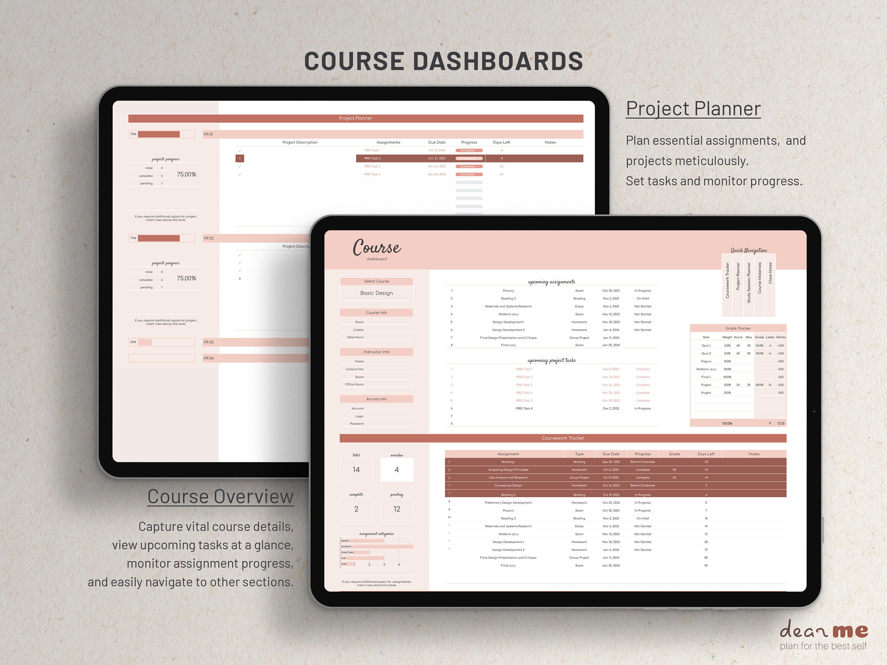 Ultimate Academic Planner, Google Sheets Digital Student Planner ...