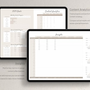 Ultimate Social Media Content Planner With Analytics, Google Sheets ...