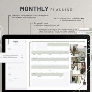 Google Sheets Digital Life Planner, Digital Annual Calendar Spreadsheet ...