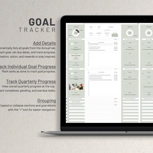 Google Sheets Digital Life Planner, Digital Annual Calendar Spreadsheet ...