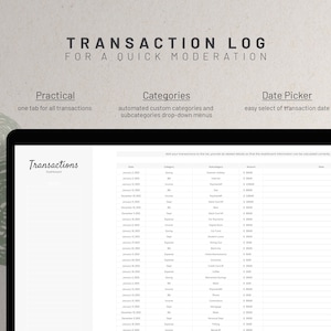 Beginners Simple Monthly Google Sheets Finance Planner, Mint Color ...