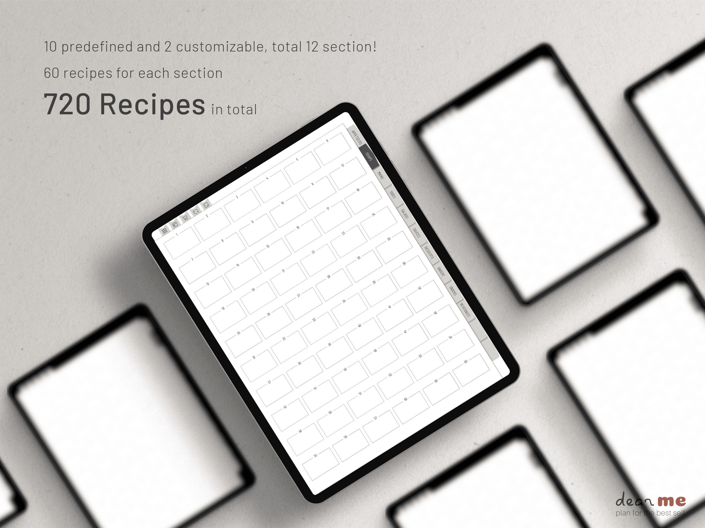 Digital Recipe Book and Meal Planner for Goodnotes and Notability ...