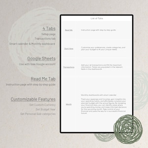 Beginners Simple Monthly Google Sheets Finance Planner, Mint Color ...