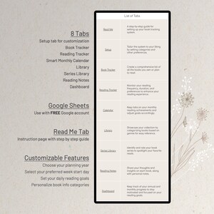 Google Sheets Book Tracker Spreadsheets, Neutral Colors Reading Log ...