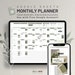 Google Sheets Monthly Calendar and Planner, Digital Planner Spreadsheet ...
