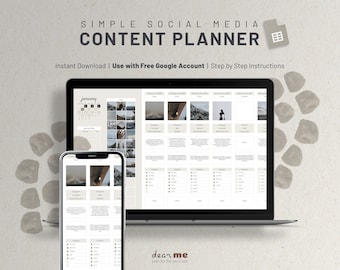 Ultimate Social Media Content Planner With Analytics, Google Sheets ...