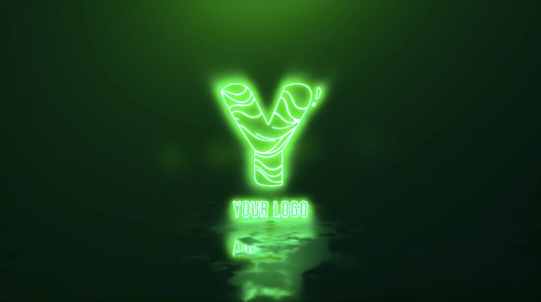 Hi-tech Neon Logo Video Animation - Etsy