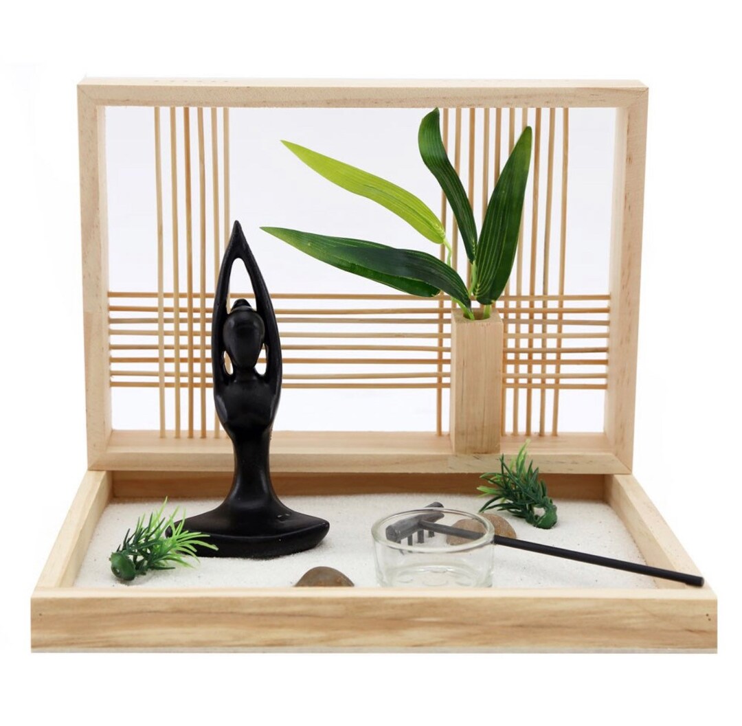 Zen Garden With Yoga Figure - Etsy