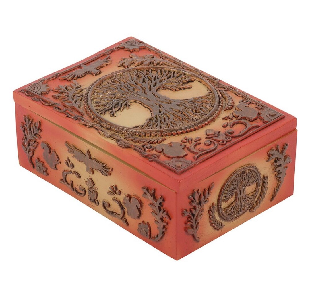 Tree of Life Resin Storage Box - Etsy