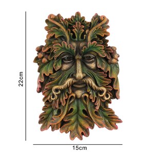 Green Man Face Wall Plaque - Etsy